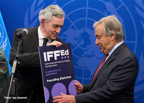 Historic first-ever International Finance Facility for Education (IFFEd) launched at United ...